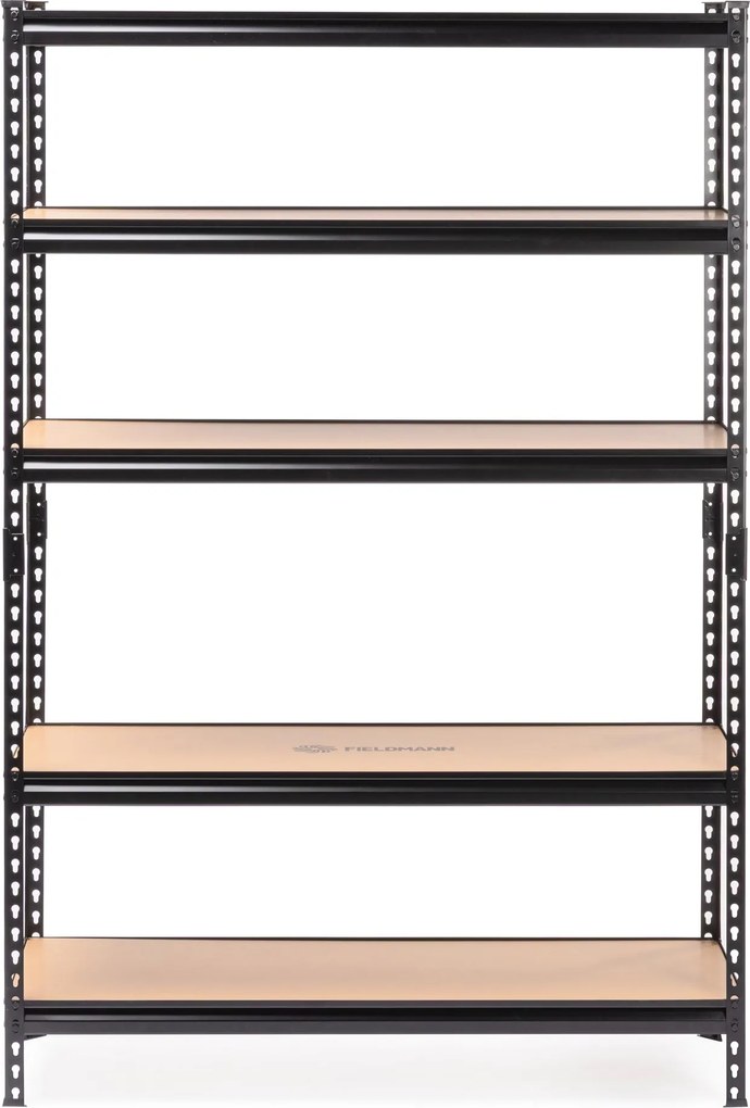 Fieldmann FDR 1920 Kovový regál s 5 policemi Prémiový regál s 5 policemi, Rozměry: 120 x 45 x 180 cm, Rám: Kvalitní ocel o tloušťce 1,1 mm, Police:
