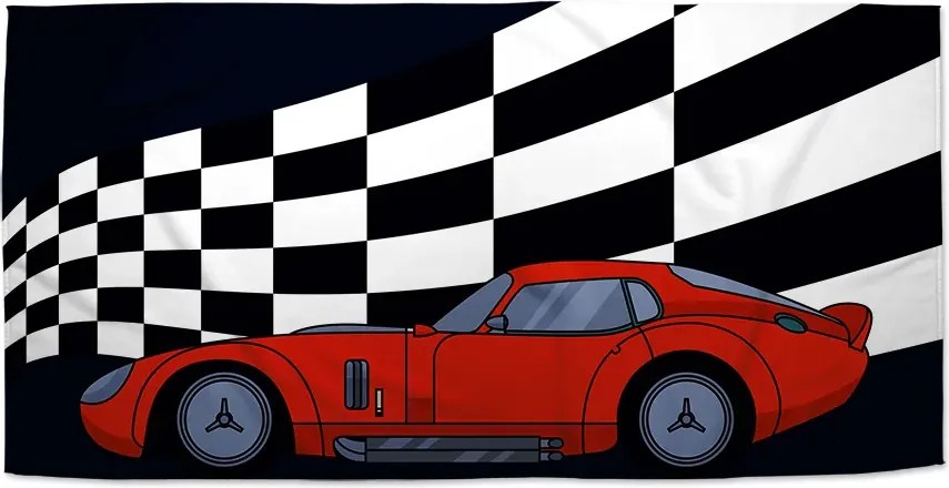 Sablio Ručník Závodní auto - 50x100 cm