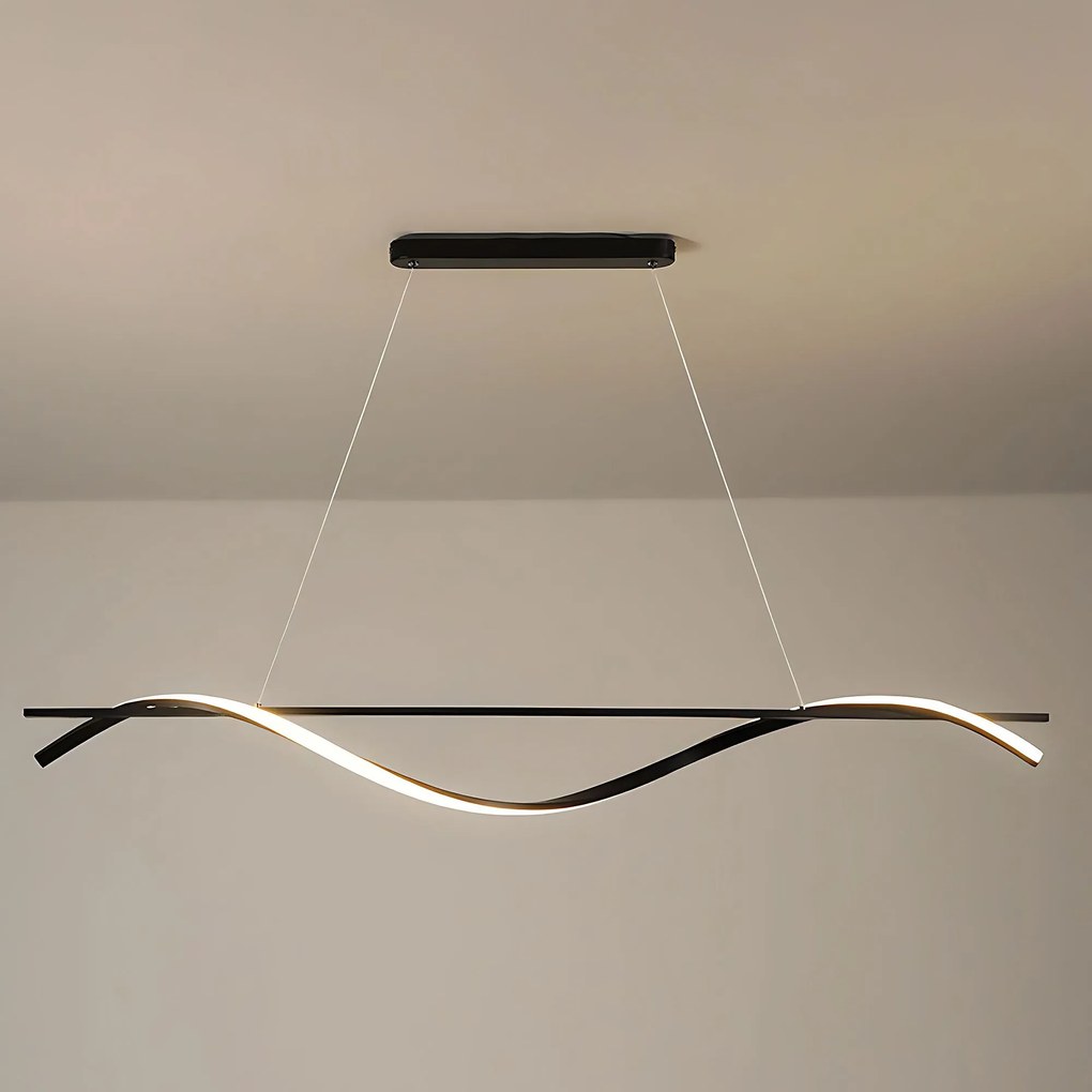 Toolight Toolight, LED závěsná lampa 120cm, 27W, 3000K, LHJ019-CP, černá, OSW-50004