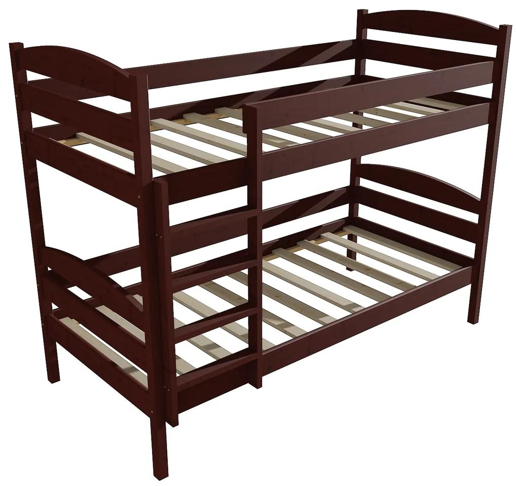 Vomaks Patrová postel PP 004 Rozměr: 90 x 180 cm, Barva: moření olše, Prostor mezi lůžky: 80 cm