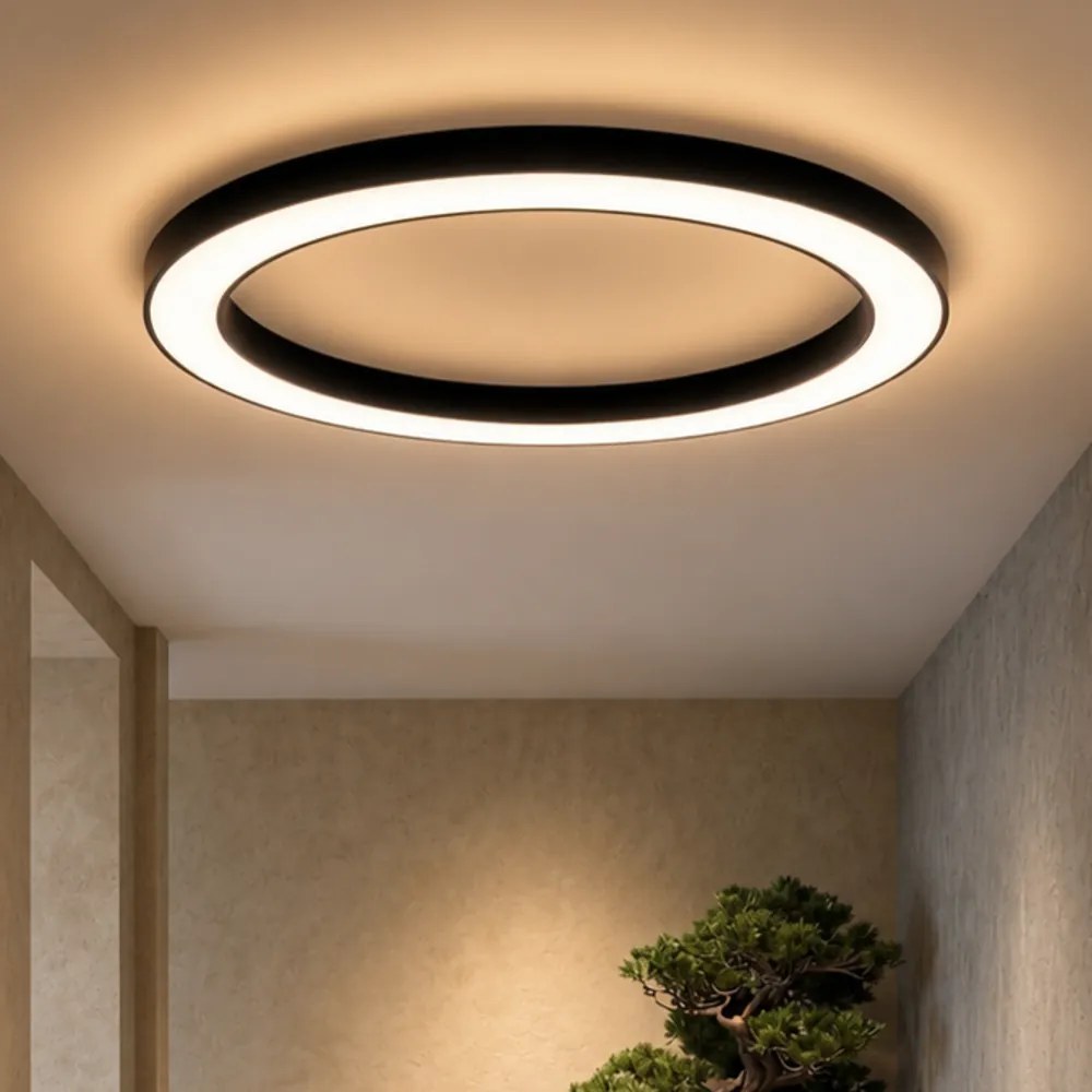 Immax NEO PASTEL SLIM Smart stropní svítidlo 95 x 7cm 68W černé Zigbee 3.0