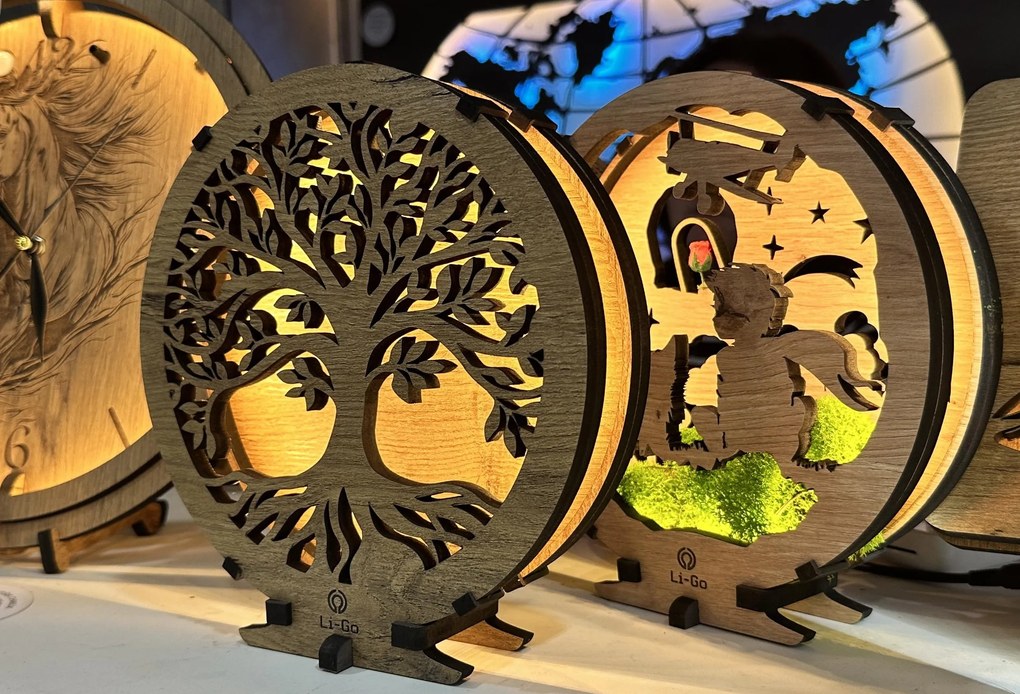 Li-Go "Strom života" nejoblíbenější motiv 20x22cm provedení povrchu: dub