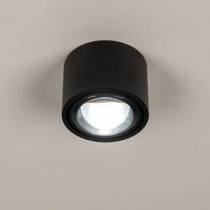Stropní koupelnové LED svítidlo Focus Black IP54