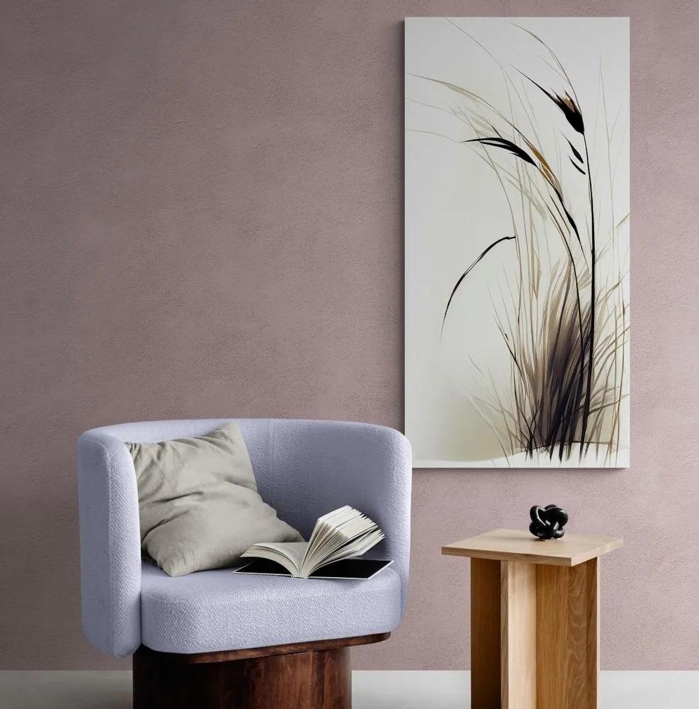 Obraz suchá tráva s nádechem minimalismu - 60x120