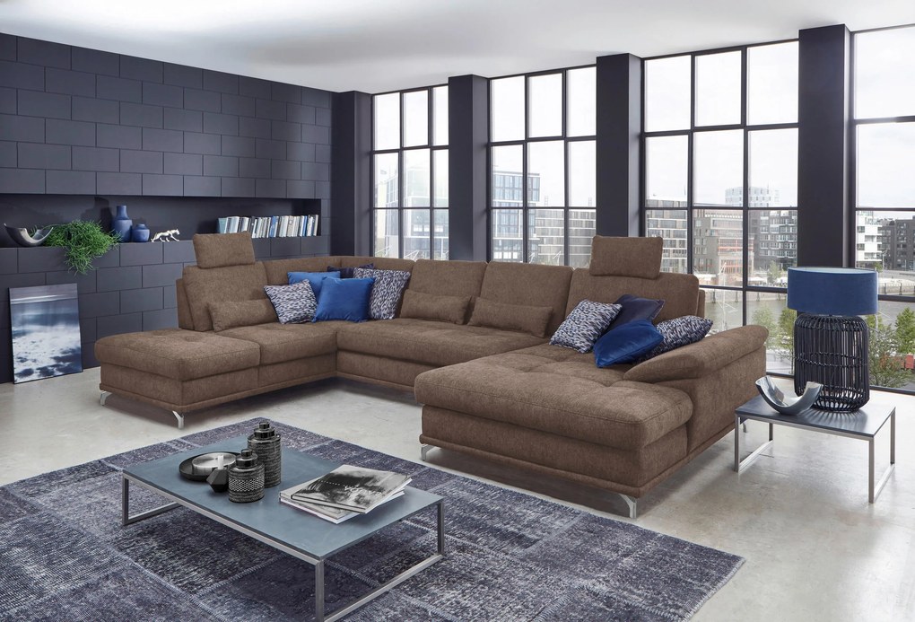 XXXLutz SEDACÍ SOUPRAVA, textil, šedohnědá Sit & More - Sedací soupravy - 000144005536