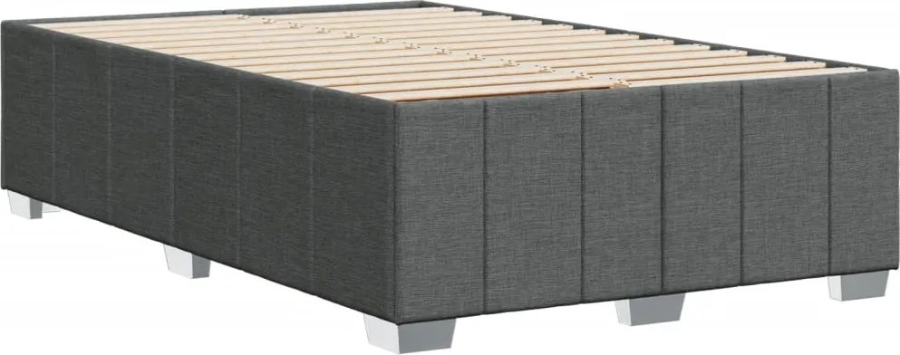 Rám postele bez matrace tmavě šedá 120 x 200 cm textil 3284826