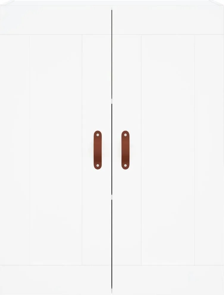 Skříň highboard bílá 69,5 x 34 x 180 cm kompozitní dřevo 3199977