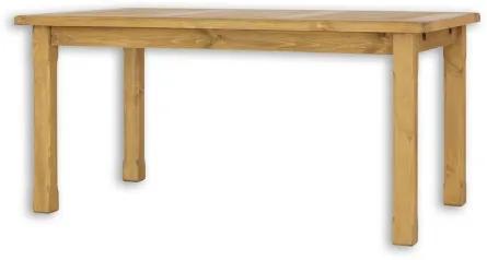 Dřevěný jídelní stůl 80x120 MES 02 A s hladkou deskou - K09 přírodní borovice