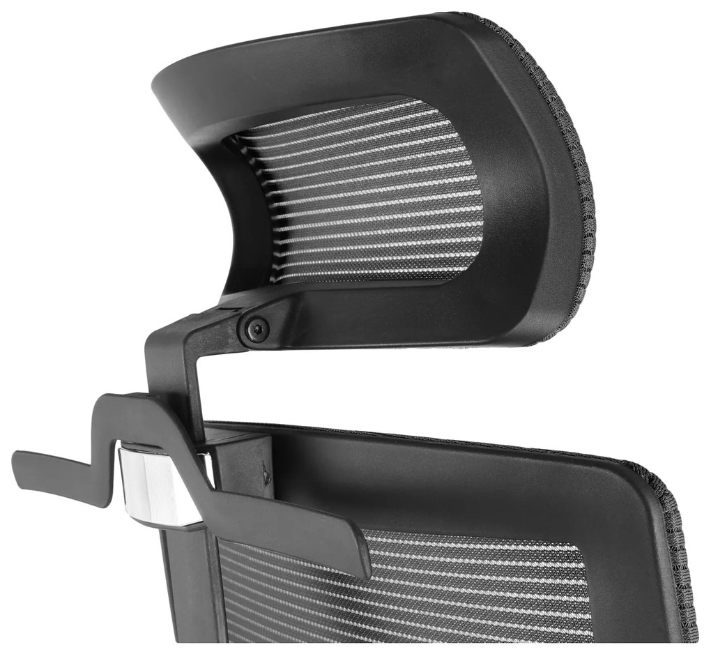 Ergonomická kancelářská židle ERGODO AVILA - černá síťovina / nosnost 150 kg