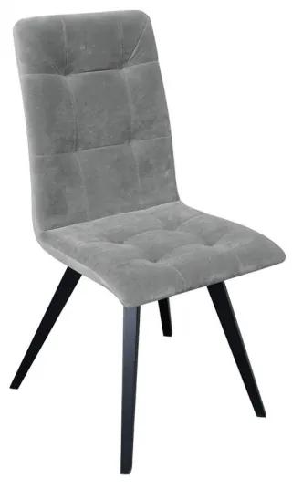 Moderní čalouněná židle JK33, Barva dřeva: bílá, Potah: Mono 244