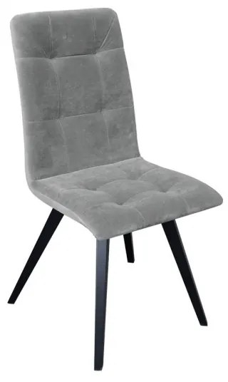Moderní čalouněná židle JK33, Barva dřeva: černá, Potah: Magic Velvet 2225