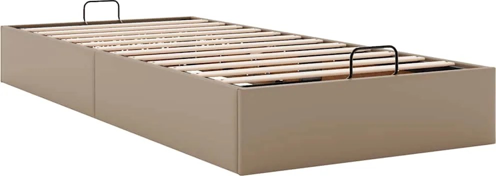Osmanský rám postele bez matrace cappuccino 90x190cm umělá kůže 3310778