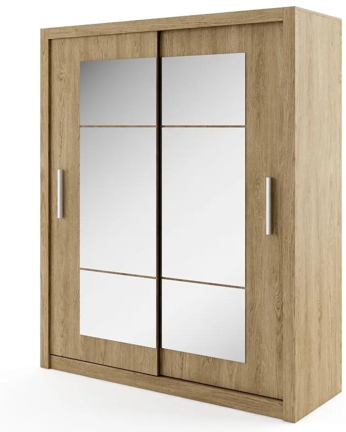 Šatní skříň IDEA 02 shetland zrcadlo 180 cm
