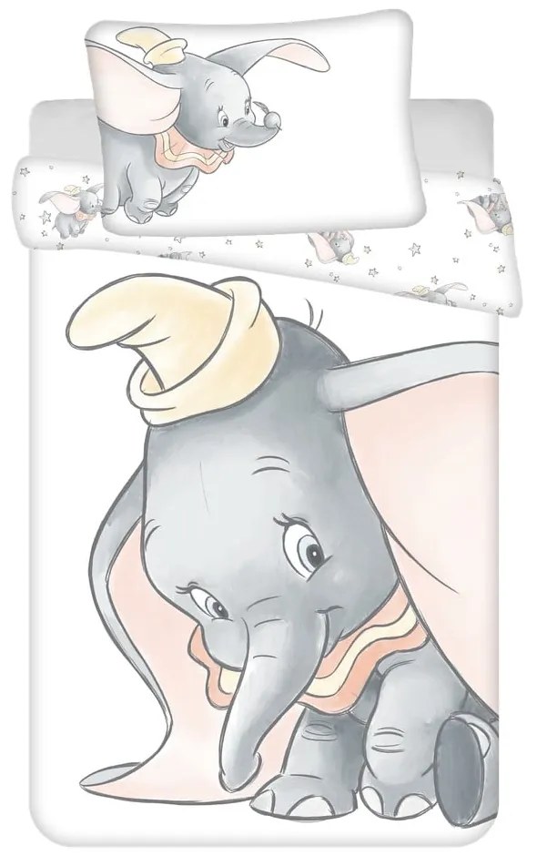 Bavlněné dětské povlečení do postýlky 100x135 cm Dumbo – Jerry Fabrics Biano.cz