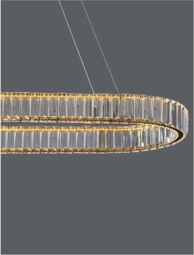 Závěsné LED svítidlo NOVA LUCE AURELIA 48W 3500K 9333073 stmívatelné Triac