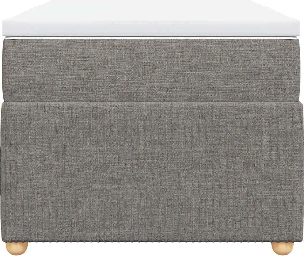 Box spring postel s matrací taupe 80x200 cm textil 3285529