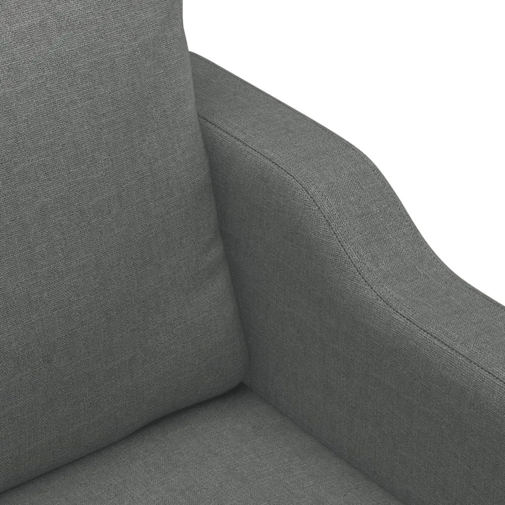 4dílná sedací souprava s poduškami tmavě šedá textil 3201779