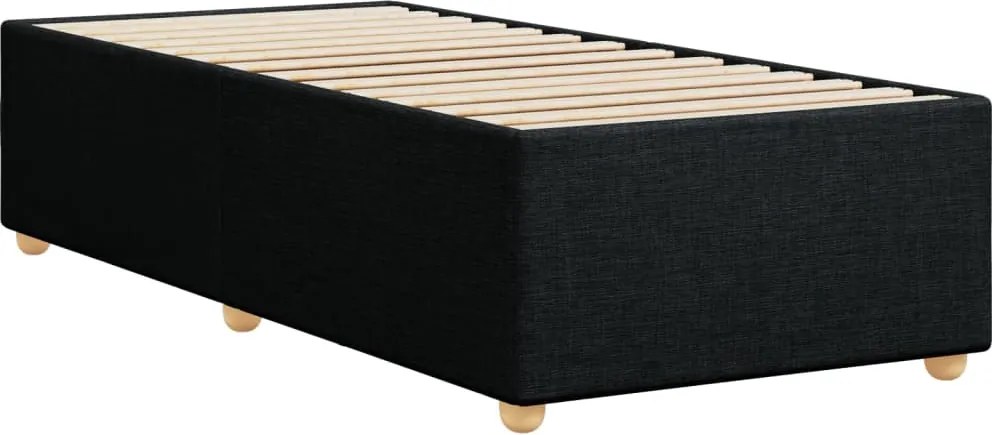 Rám postele bez matrací černá 90x200 cm textil 3284703
