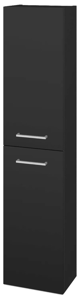 Dřevojas Skříň vysoká DOOR SV1D2 35 Varianta: N03 Graphite / Úchytka T39 / N03 Graphite / Levé