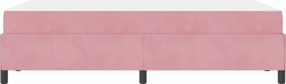 Rám postele Růžová 120 x 190 cm textil 3399053