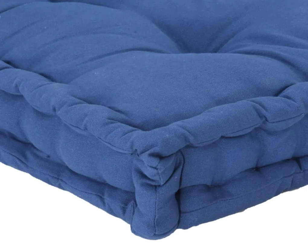 Poduška na nábytek z palet - bavlna - světle modrá | 120x80x10 cm