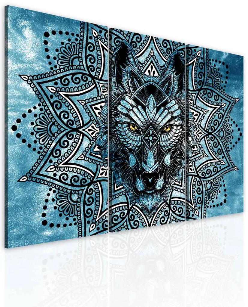 Energetický obraz vlk Blue Velikost (šířka x výška): 120x80 cm