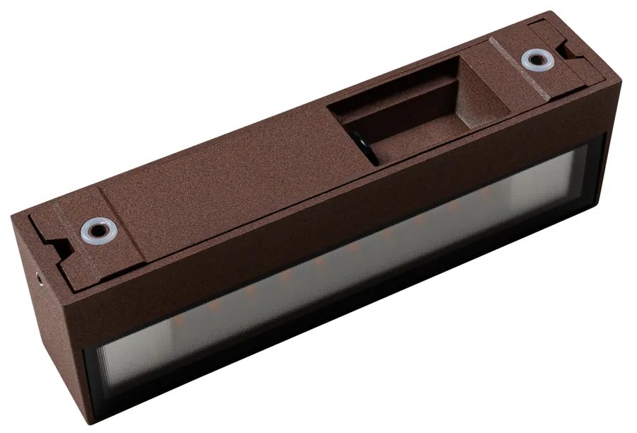 Průmyslové nástěnné svítidlo rezavě hnědé vč. LED IP65 - Steph