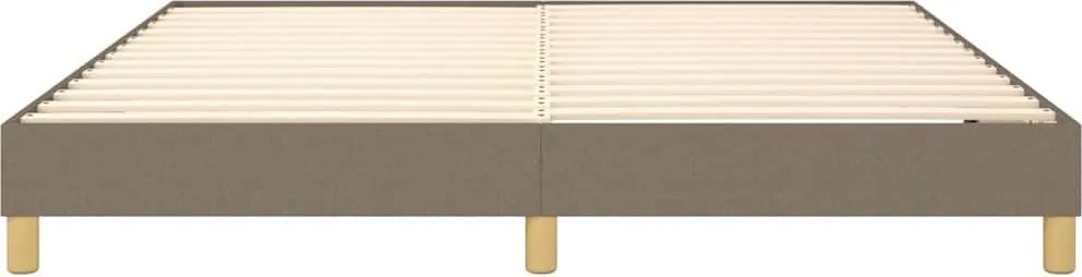 Rám postele s boxspringem taupe 160 x 200 cm textil 3120626