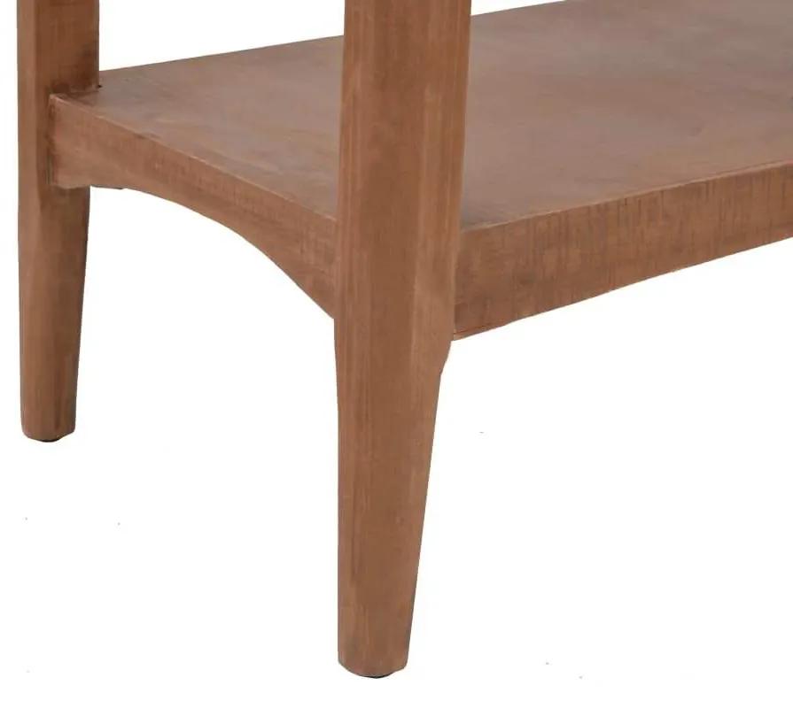 vidaXL Konzolový stolek z masivní jedle 126 x 40 x 77,5 cm hnědý [246122]