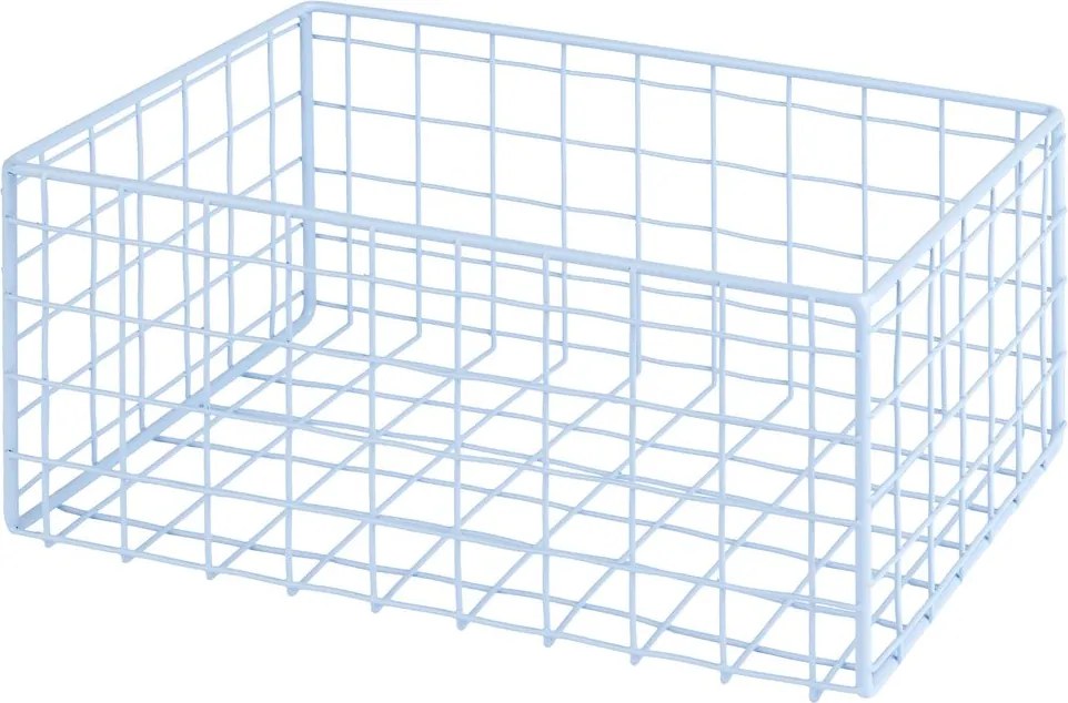 DEPOSIT Úložný kovový koš 26 x 17 cm - sv. modrá
