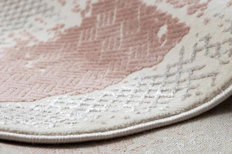 Dywany Łuszczów Kusový koberec Core A004 Frame beige/pink ROZMĚR: 180x270