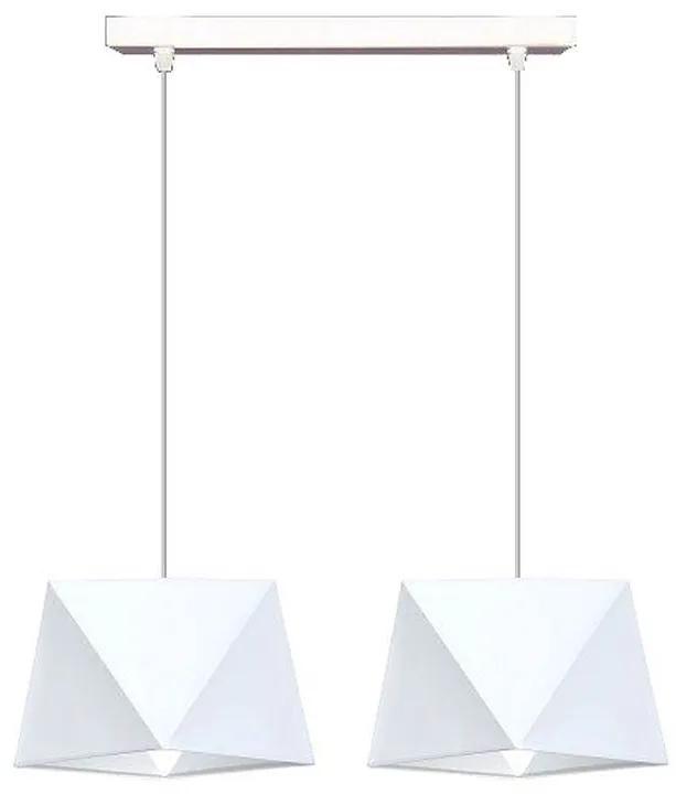 Moderní závěsné osvětlení na lanku DIJAMO, 2xE27, 60W, bílé Bexlo DIJAMO