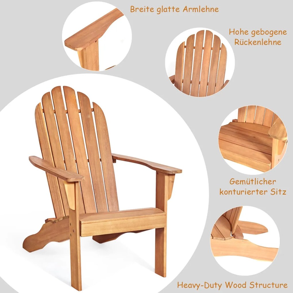 Costway Adirondack zahradní židle zahradní nábytek na terasu