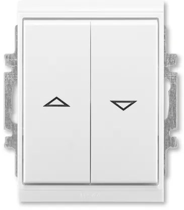 ABB Element,Time žaluziové tlačítko č.1/0+1/0 IP44 bílá/bílá 3558E-A88943 03 s blokováním