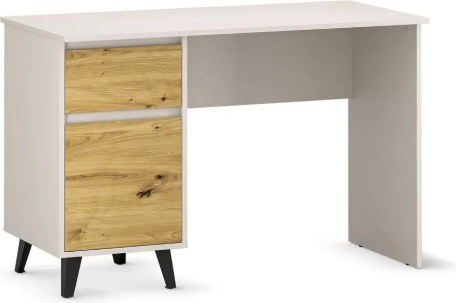 Psací stůl BORG 1d1s/120 kašmír / dub artisan
