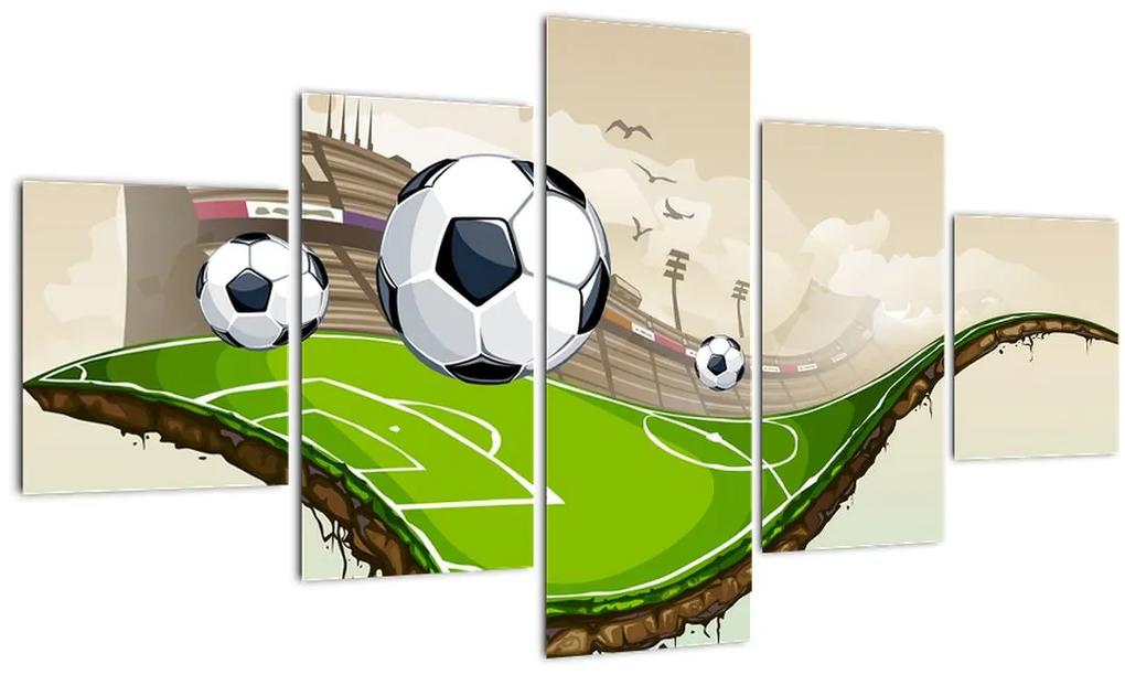 Obraz - Fotbalové hřiště (125x70 cm)