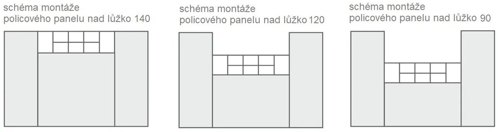 Skříň ke sklápěcí posteli HORIZONTÁLNÍ - program