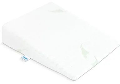 SENSILLO | Nezařazeno | Kojenecký polštář - klín Sensillo bílý Luxe s aloe vera 30x38 cm do kočárku | Bílá |