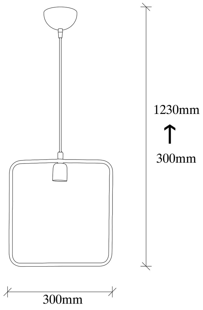 OPVIQ Závěsné osvětlení GEONNI 30cm 527ABY1711