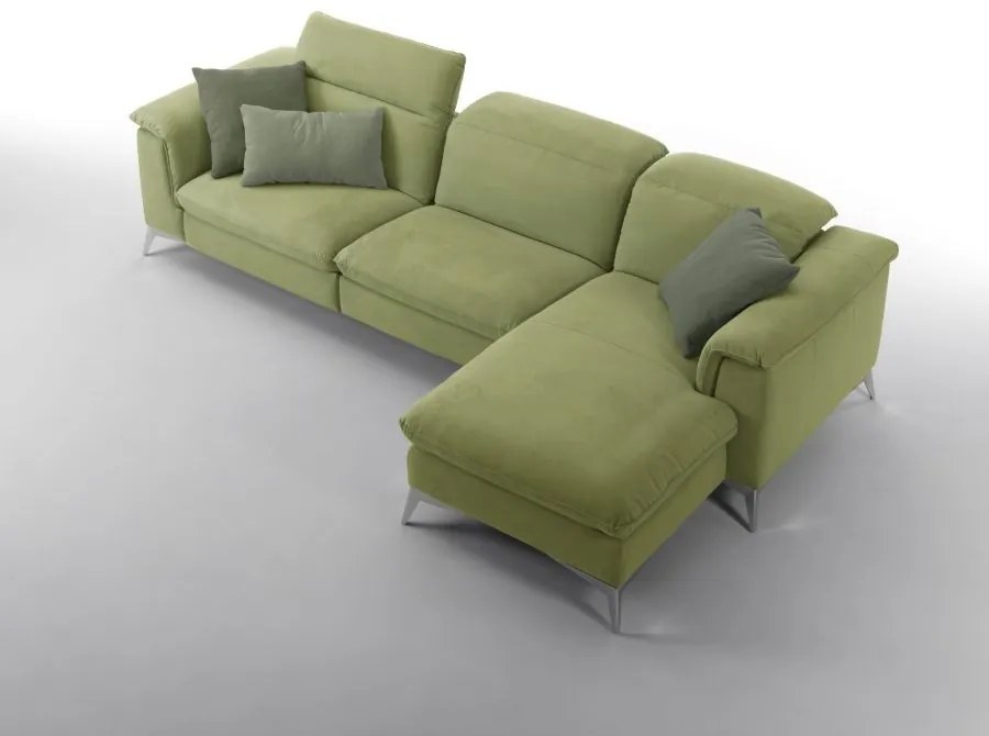 Pregio Italia sofa&relax Rohová sedací souprava SOLUTION Provedení: 2 místná + rohové ukončení, Vzorník látek: tekno fibra 02 linen
