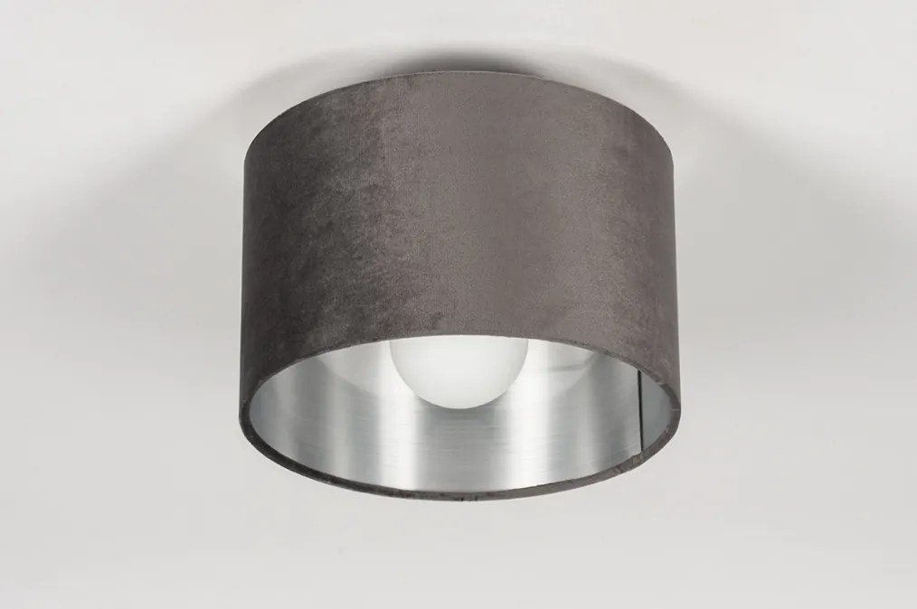Stropní designové svítidlo Wildmore Grey and Silver 25