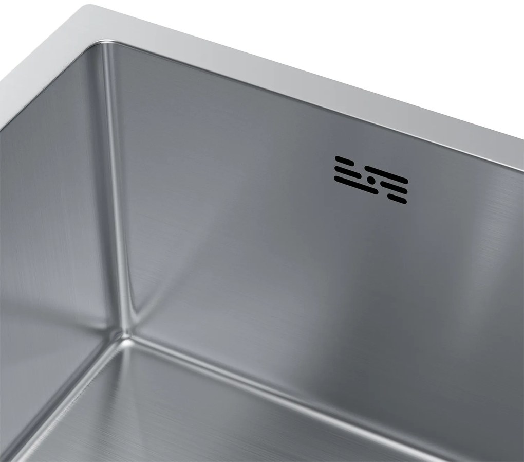 Erga HD, 1-komorový ocelový dřez 370x450x210 mm, ocelová, ERG-MLS-HD3745
