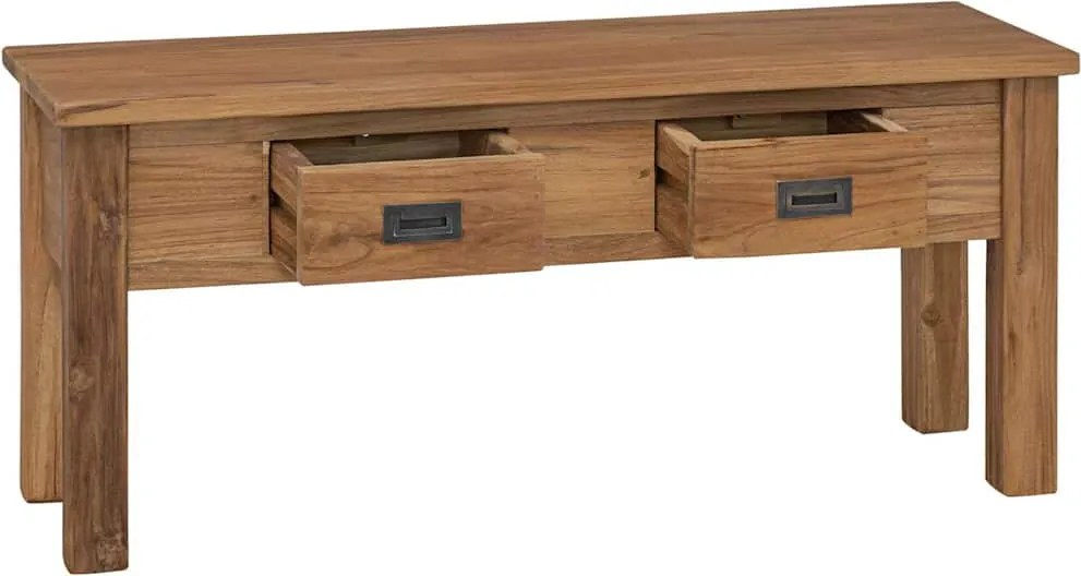 Lavice, masivní teak, 90x30x40 cm 244486