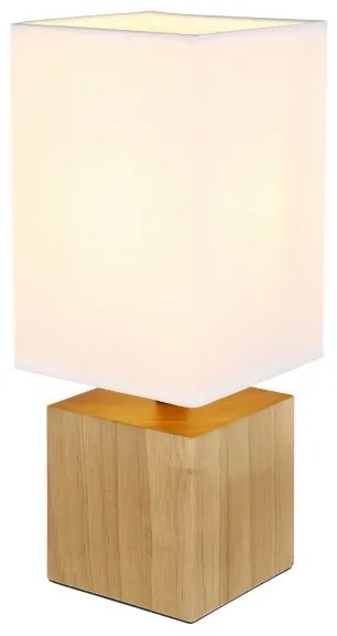 Globo 21628W - Stolní lampa VALENTINO 1xE27/7W/230V bílá/hnědá