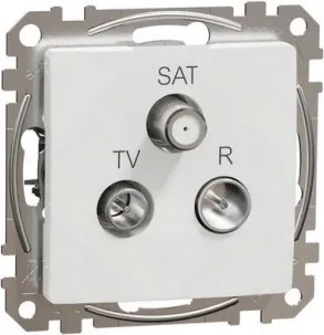 Schneider Electric Sedna Design/Elements televizní zásuvka TV-R-SAT koncová bílá SDD111481
