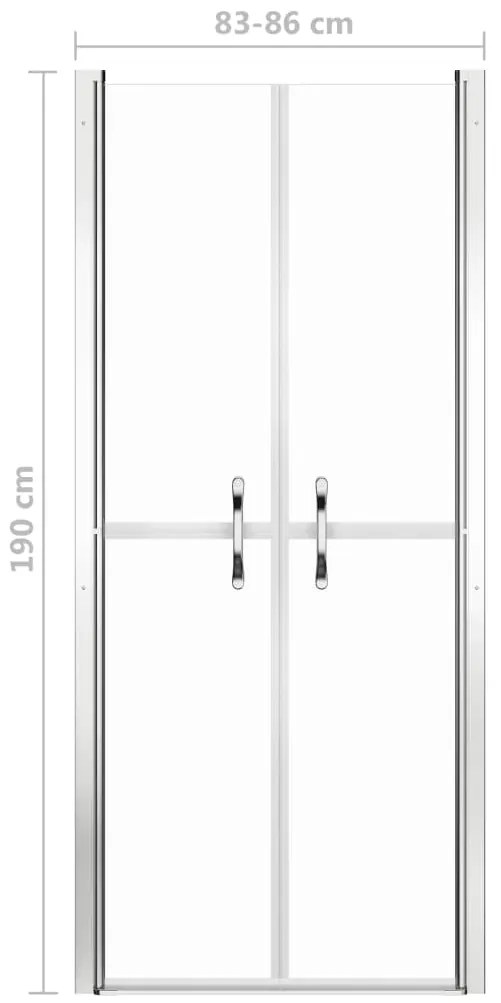 vidaXL Marketos Sprchové dveře čiré ESG 86 x 190 cm