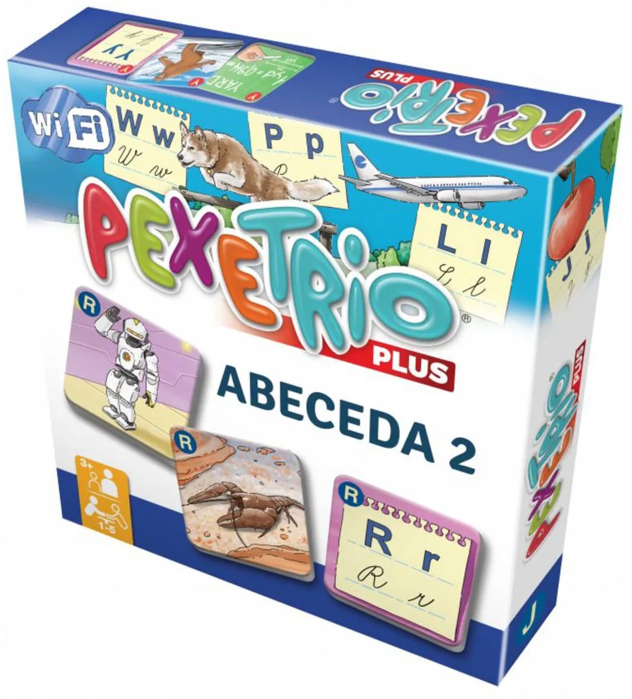 EFKO Hra Pexetrio Abeceda 2 plus 54 dílků *SPOLEČENSKÉ HRY* ef8821