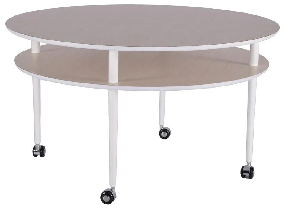 Konferenční stolek na kolečkách RGE Casper, ⌀ 90 cm