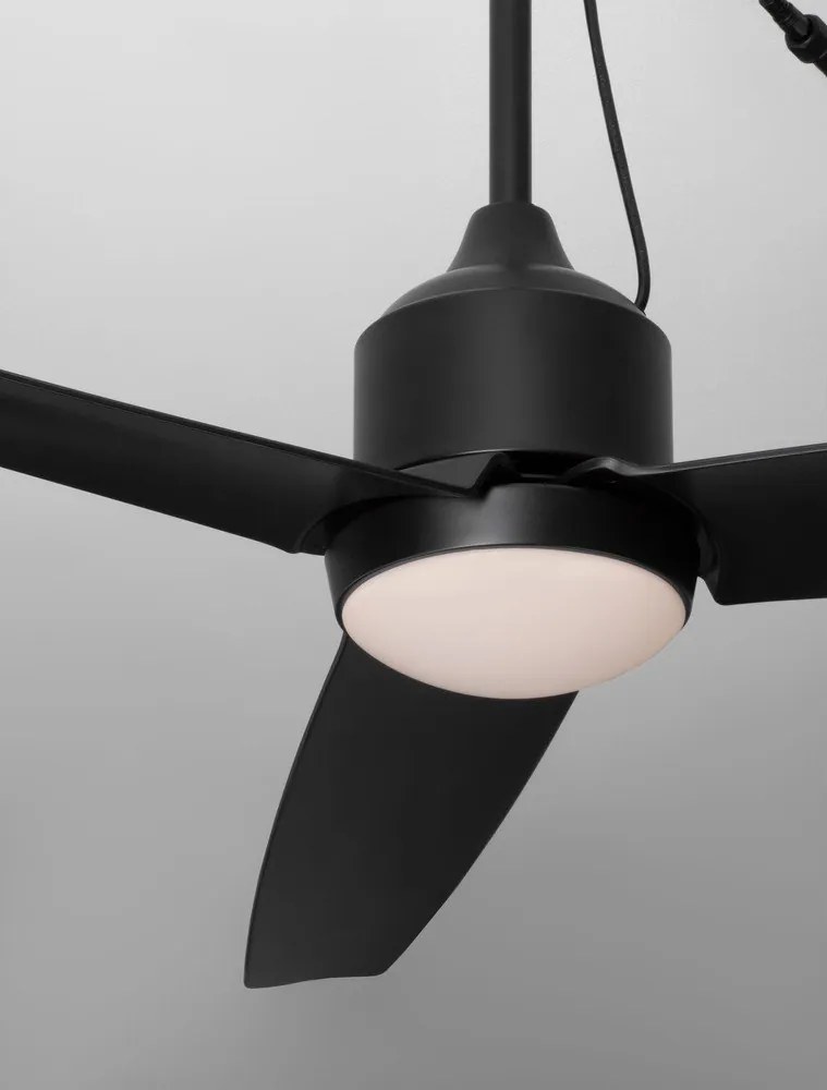 Matně černé kovové LED stmívatelné stropní svítidlo Blowy – Nova Luce