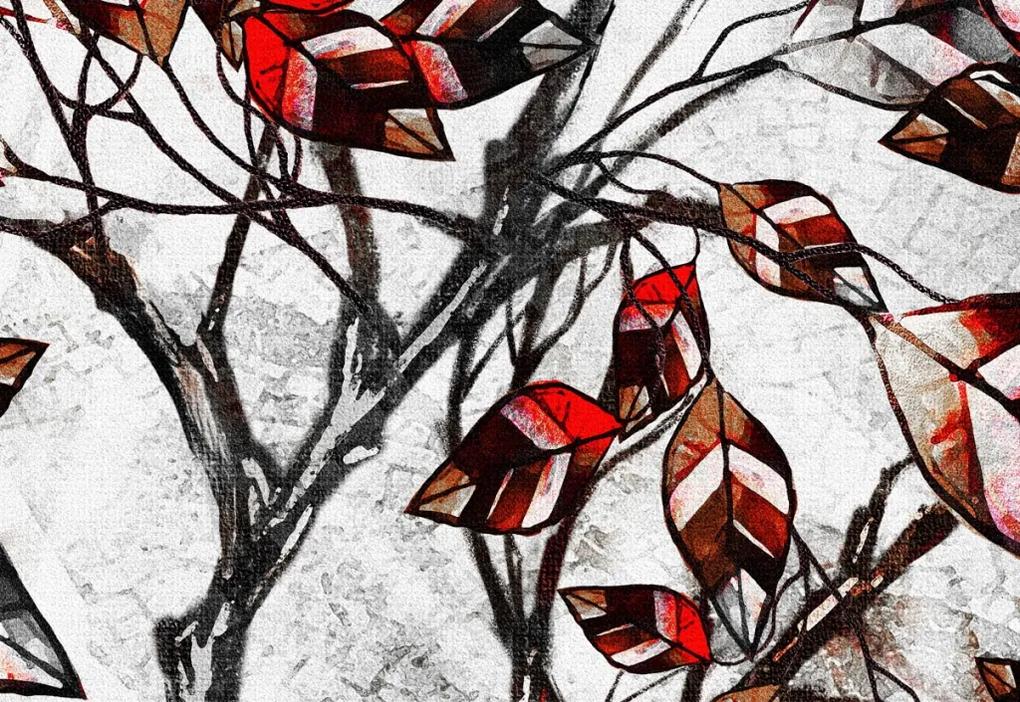 Malvis ® Obraz na stěnu Strom červený Velikost: 70x70 cm